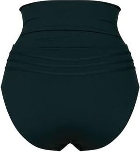 D Nu D Bas de maillot de bain taille haute &agrave; bandes structurantes