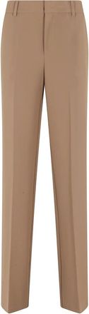 Federica Tosi Femme, Pantalons, Brun, Taille: 36 FR Pantalon Droit en Cady