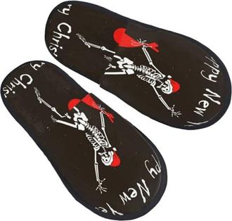 Generic Pantoufles Moelleuses Cr&acirc;ne De P&egrave;re No&euml;l Chausson Hiver Antid&eacute;rapants Chaussures Pour Int&eacute;rieur Ext&eacute;rieur Chambre L