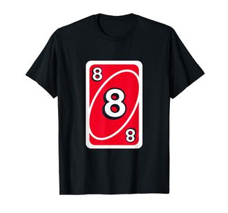 Uno Halloween Red 8 Karte T-Shirt