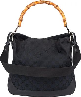 Gucci Crossbody Bags - Gucci GG Monogram Bamboo Handbag - Gr. unisize - in Bunt - f&uuml;r Damen