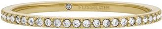 Fossil Bague All Stacked Up Fossil en acier inoxydable, doré, pour femme, JF046867104