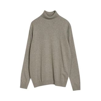 Oscar Jacobson Warme Rollkragenpullover Walnuss Beige - - Knitwear - Herren - Braun - M