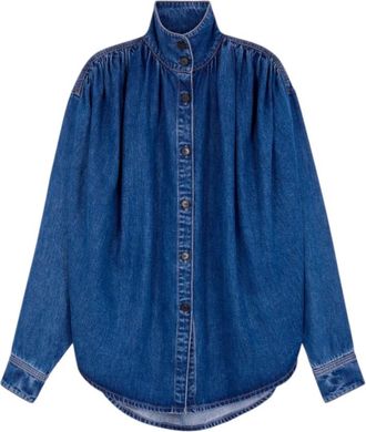 Iro Iro, Femme, Blouses et Chemises, Bleu, Taille: 42 FR Julie Flowing Denim Shirt