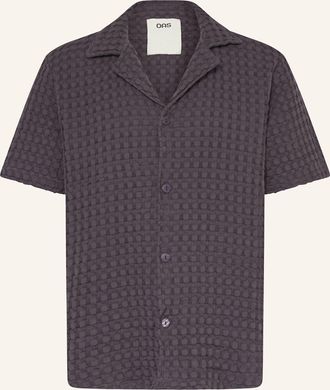 OAS Oas Resorthemd Nearly Black Comfort Fit grau