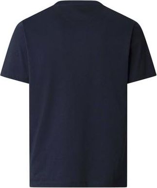 Fa&ccedil;onnable T-shirt marque &agrave; col rond en coton