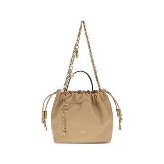 Chlo&eacute; Chain Charm Bucket Bag