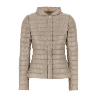 Herno Femme, Vestes, Beige, Taille: 40 FR Elena Short Down Jacket