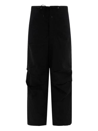 Nanamíca pantalon cargo à lien de resserrage - Noir