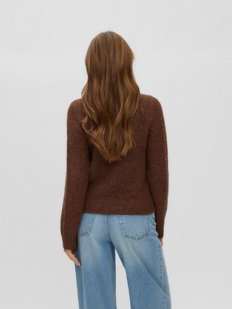 Vero Moda Strickpullover VMBERRY LS HIGHNECK PULLOVER NOOS Materialmix
