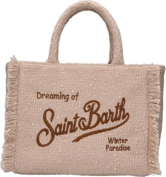 MC2 Saint Barth Femme, Sacs, Beige, Taille: ONE Size Colette Tweed Hand Bag