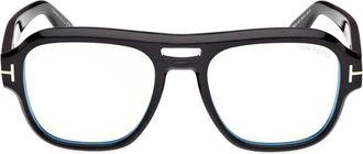 Tom Ford Eyewear lunettes de soleil Navigator à monture pilote - Noir