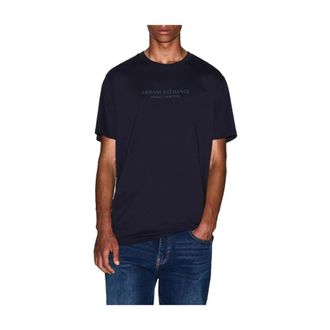 A|X Armani Exchange Regular Fit T-Shirt mit Logo - - Tops - Herren - Blau - M