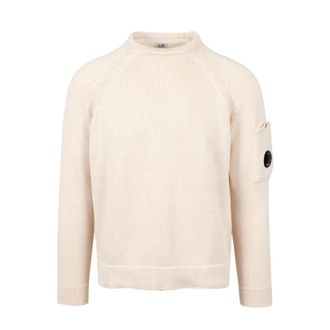 C.P. Company Mkn124A Rundhals-Pullover - - Knitwear - Herren - Beige - S