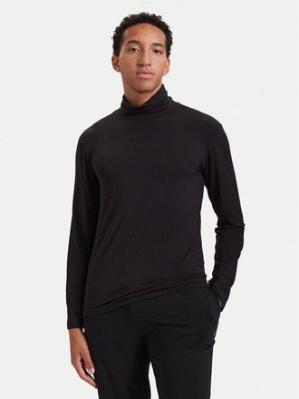 Emporio Armani Rollkragenpullover EM000388 AF25034 UC001 Schwarz Slim Fit