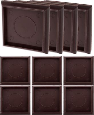 SOLUSTRE 10 St&uuml;ck M&ouml;belrollenbecher aus Kunststoff 2 Zoll Stuhlbeinschoner rutschfest Flexibles Silikon M&ouml;belgleiter f&uuml;r Hartb&ouml;den Wie Parkett Laminat und Flie