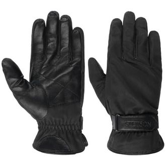 Stetson Gants en Cuir Souple Twotone Goat Homme - avec doublure, doublure Hiver automne-hiver - 7 1/2 HS noir