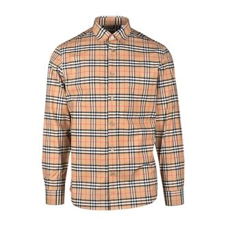 Burberry Vintage Karo Hemd - - Shirts - Herren - Beige - M