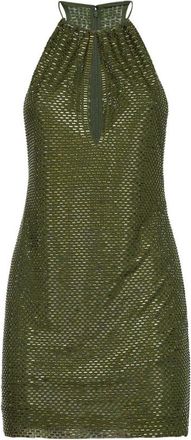 Self Portrait Femme, Robes, Vert, Taille: 40 FR Robe Mini &agrave; Strass