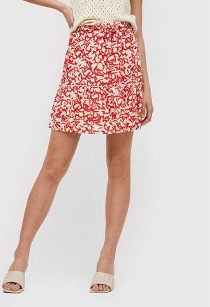 Vila Trapezf&ouml;rmiger Rock Lise 14075614 Rot Regular Fit
