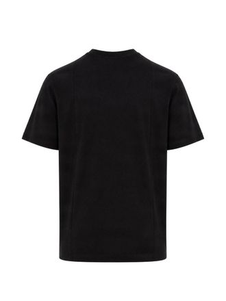 Emporio Armani Logo-Embroidered T-shirt - Black