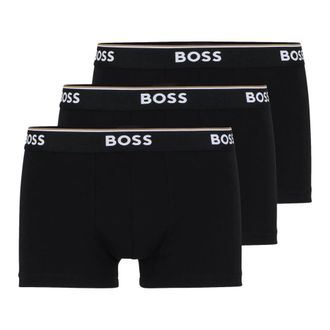HUGO BOSS Homme, Sous-vêtements, Noir, Taille: M Boxer Trunk Logo en Coton Élastique