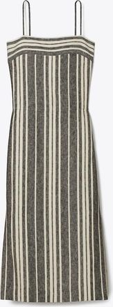 Tory Burch Damen R&uuml;ckenfreies Leinenkleid