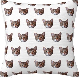 Generic Personalisiert fotokissen mit eigenem Foto Gesicht fotokissen selbst gestalten Kissenbezug personalisierte Kissen Outdoor zierkissen Geschenke f&uuml;r Hun