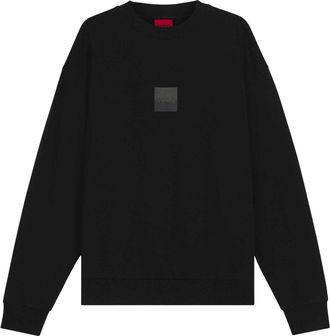 HUGO BOSS Hugo - Sweatshirt f&uuml;r Herren, &Uuml;berschnittene Schulter, Regul&auml;r (Schwarz)