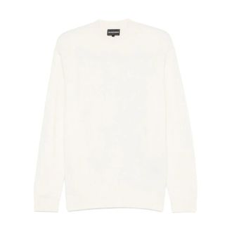 Emporio Armani Wei&szlig; Seide & Nylon Pullover - - Knitwear - Herren - Wei&szlig; - XL