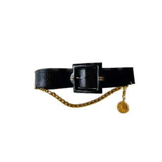 Chanel Pre-owned Tissu ceintures - Femme - Pre-owned - Noir - Taille: ONE Size