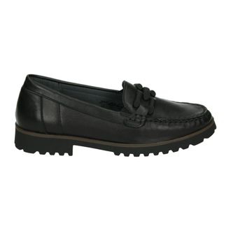 Waldl&auml;ufer Schwarze Leder Slip-On Schuhe Elisa - - Shoes - Damen - Schwarzk - 42 EU