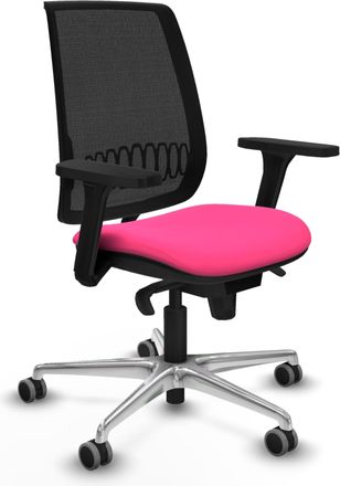 Piqueras y Crespo Schreibtischstuhl, verstellbare Armlehnen, h&ouml;henverstellbare Lendenwirbelst&uuml;tze, ausgestattet mit 5 Positionen und eingespritztem Schaum. Mit Rollen v