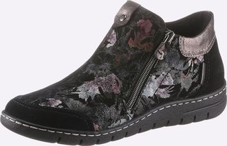 Reflexan Stiefelette REFLEXAN, Damen, Gr. 37, schwarz (schwarz, gebl&uuml;mt), Leder, Schuhe Stiefelette, Topseller