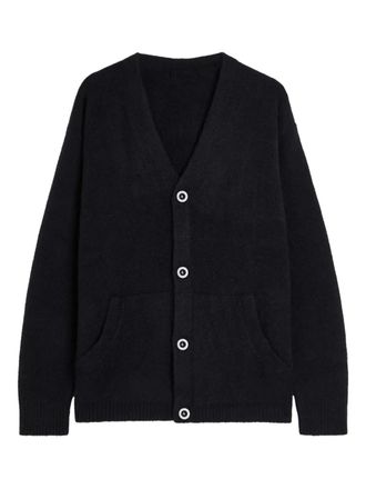 Ten c V-neck pocket knit cardigan - Schwarz