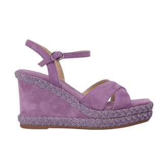 Alma En Pena Geflochtener Keilabsatz mit Perlen - - Shoes - Damen - Lila - 37 EU