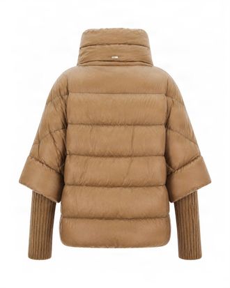 Herno Glossy Nylon Down Jacket - Camel