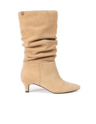 POPA Bottes moyennes en cuir beige Nirvana, Sable, 40 EU