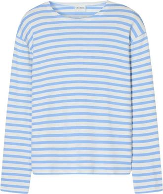 Closed Femme, Tops, Bleu, Taille: 40 FR Basic Longsleeve