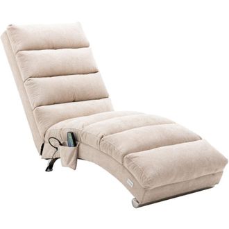 Liberte M&eacute;ridienne de massage en lin avec t&eacute;l&eacute;commande, massage &eacute;lectrique ergonomique avec 5 modes, blanc