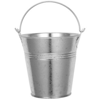 NUOBESTY Retro Kleiner Metalleimer mit Griff 10cm Verzinkter Pflanzk&uuml;bel Metall Blumenvase f&uuml;r Sukkulenten und Wohn Deko