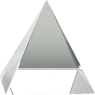 Generic Kristallpyramide Prisma Dispersion Prisma, Labs gleichseitige Glaspyramide Optischer Kristall Regenbogen Maker, Pyramide Prisma Schreibtisch Ornament 