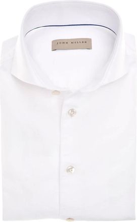 John Miller Homme, Chemises, Blanc, Taille: 3XL Long Sleeve Shirt