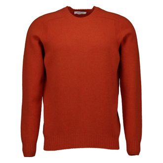 Gran Sasso Rundhals-Strickware - - Knitwear - Herren - Orange - 2XL