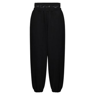 John Richmond Damen, Hosen, Schwarzk, SGr&ouml;&szlig;e