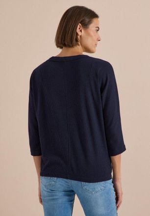 Cecil 3/4-Arm-Shirt mit Waffelstruktur