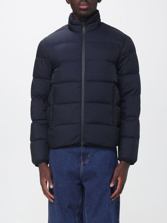 Emporio Armani Gesteppte Nylon-Daunenjacke mit Stehkragen und Adler-Logo