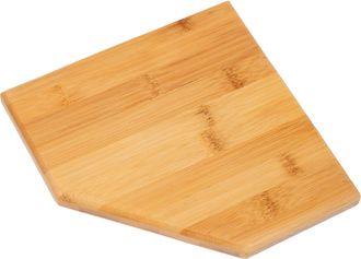 BESPORTBLE Eckregal Wandmontage Dreieckiges Bambus Regal Modernes Wandregal Rustikale Optik F&uuml;r Badezimmer K&uuml;che Wohnzimmer Praktisches Schweberegal Kleine Eckab