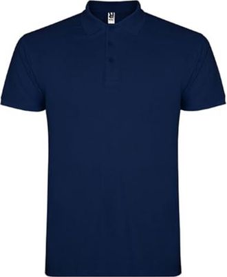 Roly Polo basique pour homme à manches courtes en piqué pour homme, Bleu marine, XL