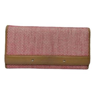 Burberry Portefeuille en cuir Pre-owned - Femme - Pre-owned - Rouge - Taille: ONE Size